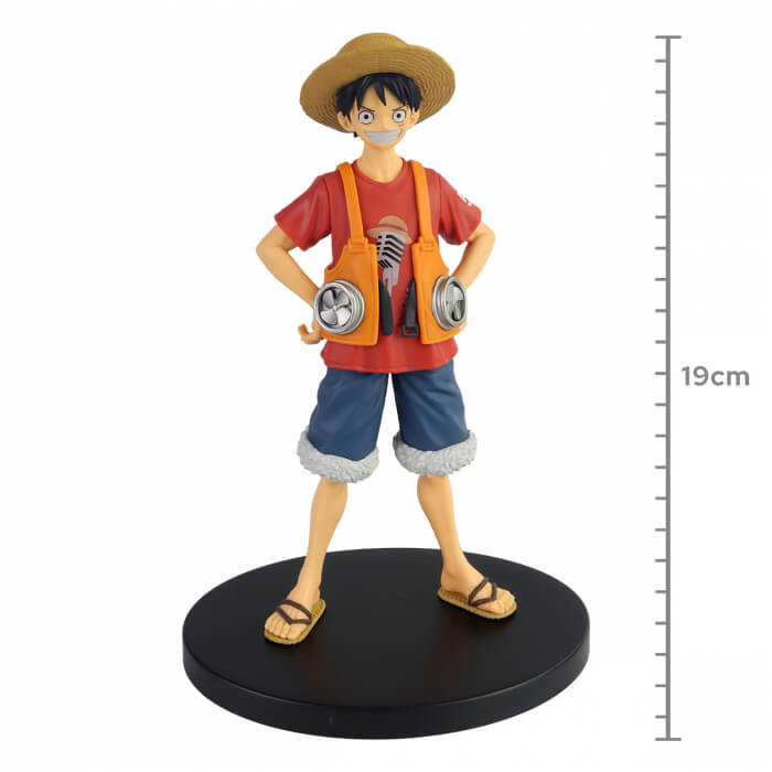 Action Figure One Piece Film Red Monkey D. Luffy DXF The Grandline Men Vol.1 Banpresto