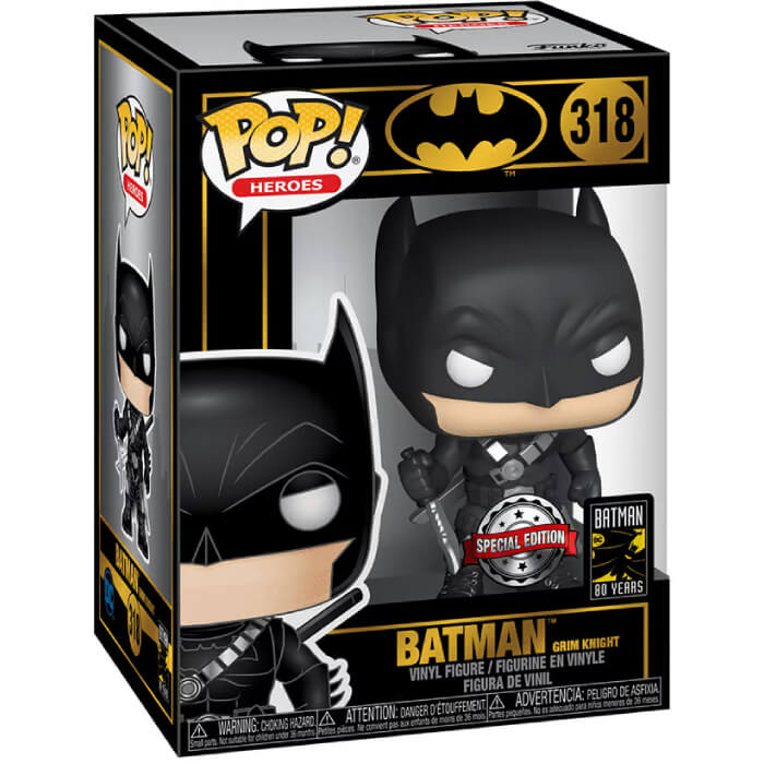 Funko Pop Batman Grim Knight 318 Batman 80 Years - DC Comics