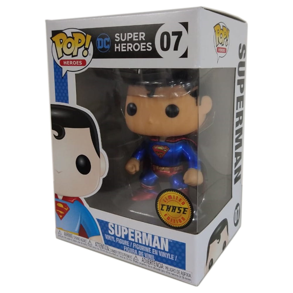 Funko Pop Superman 07 Chase Metallic DC Super Heroes