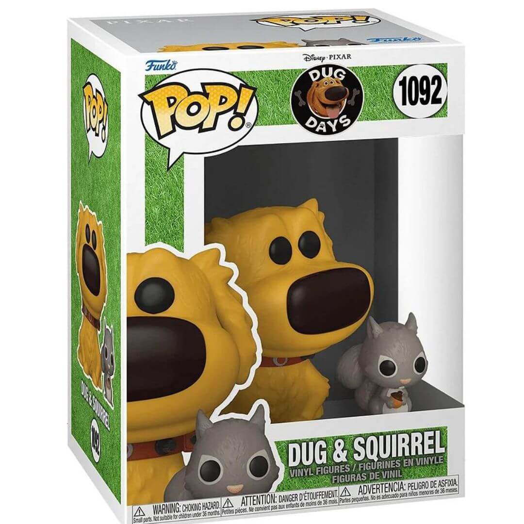 Compre o Boneco Colecionável Disney Funko Pop Dug & Squirrel 1092 de ...
