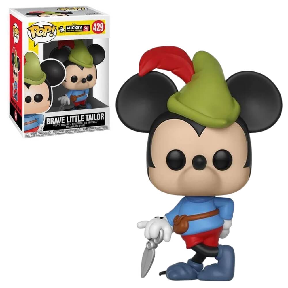 Boneco Disney Funko Pop Mickey Mouse Brave Little Tailor 429 Mickey 90 ...