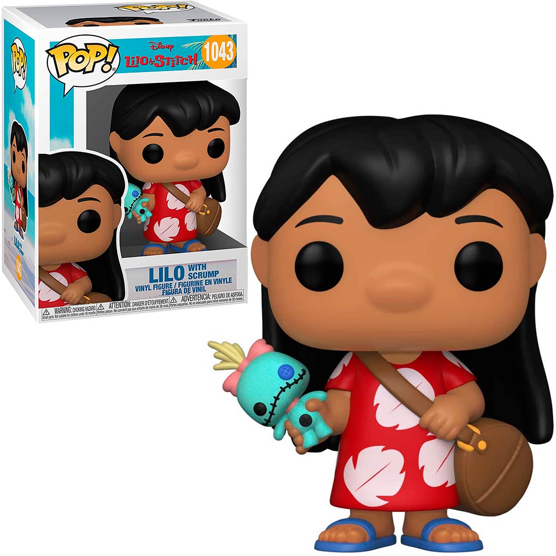 Boneco Funko Pop Disney Lilo with Scrump 1043 Lilo & Stitch