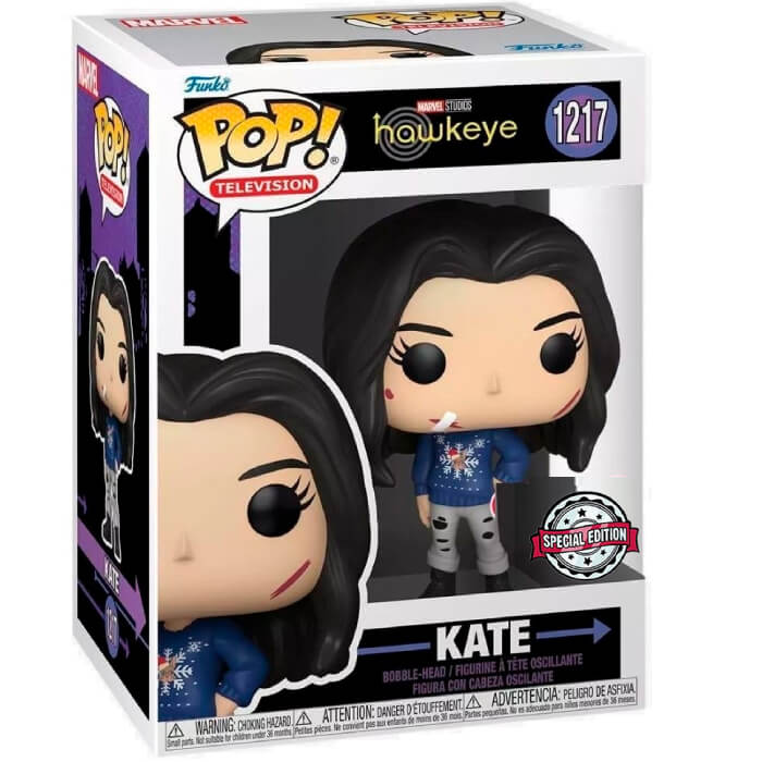 Boneco Funko Pop Marvel Kate Bishop XMas 1217 Hawkeye