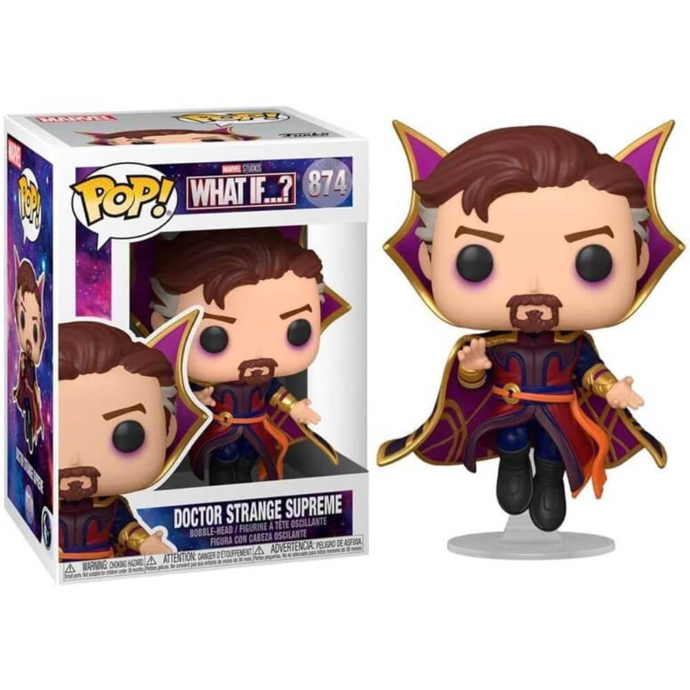 Boneco Marvel Funko Pop What If Doctor Strange Supreme 874 Doutor Estranho Supremo