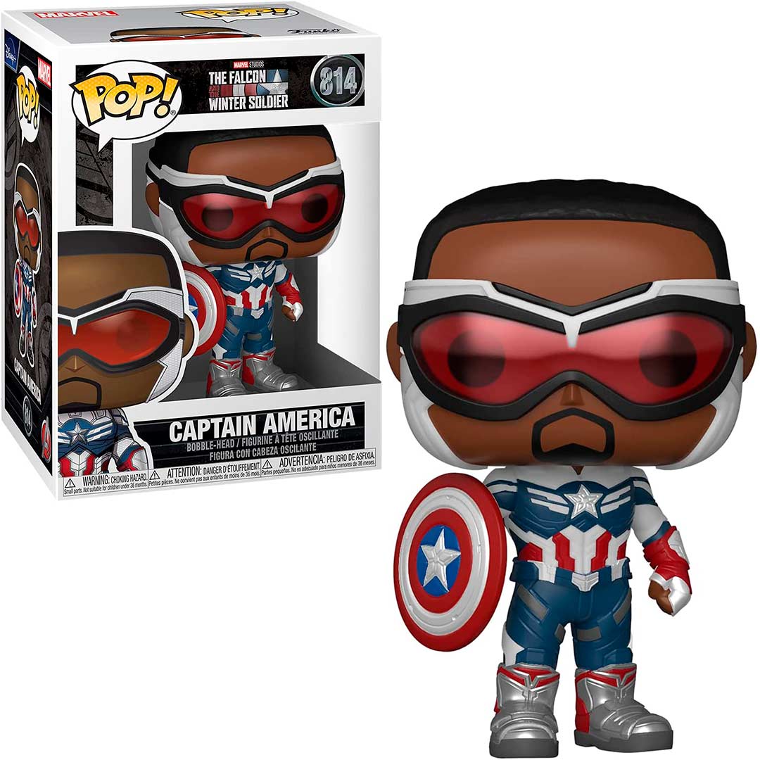 Funko Pop Capitão América Sam Wilson 814 The Falcon and Winter Soldier