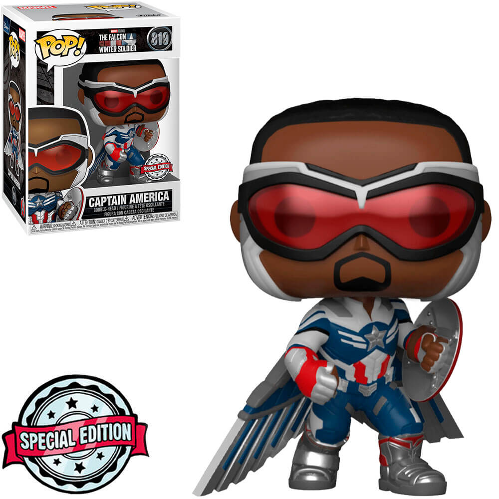 Funko Pop Capitão América Sam Wilson 819 The Falcon and Winter Soldier