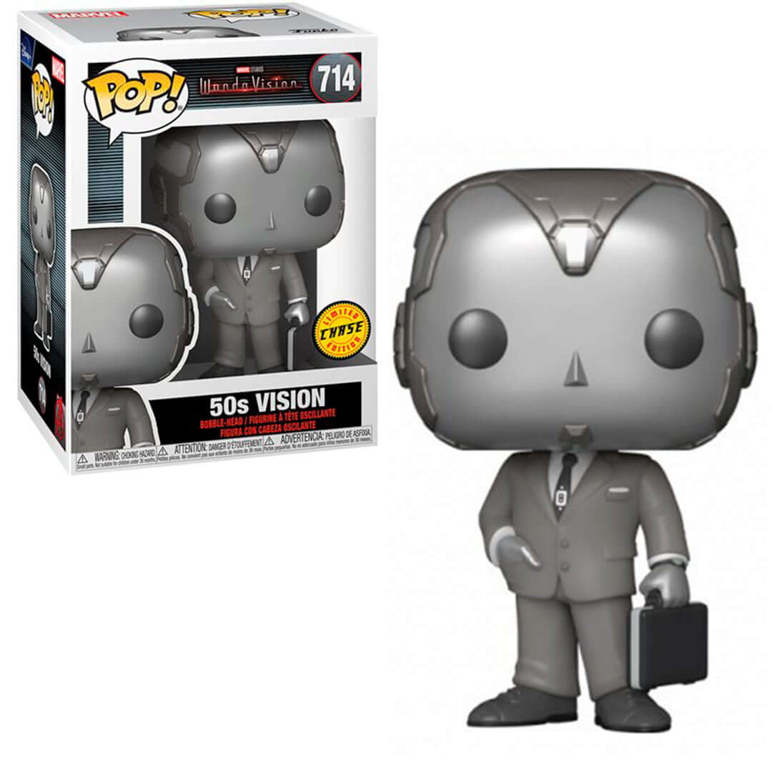 Boneco Funko Pop Marvel Visão 714 Vision 50s Chase WandaVision