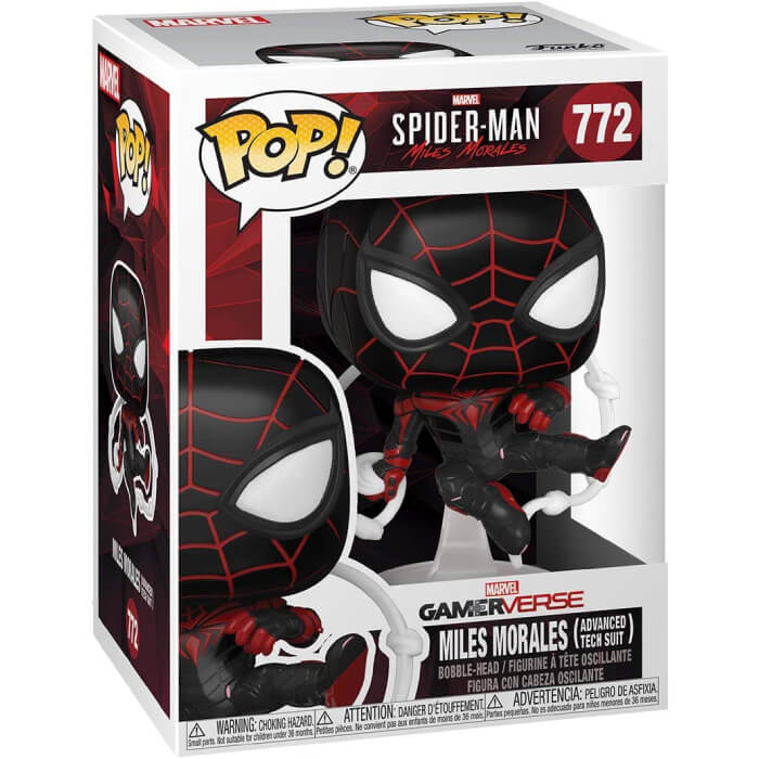 Funko Pop Miles Morales 772 Advanced Tech Suit Homem Aranha