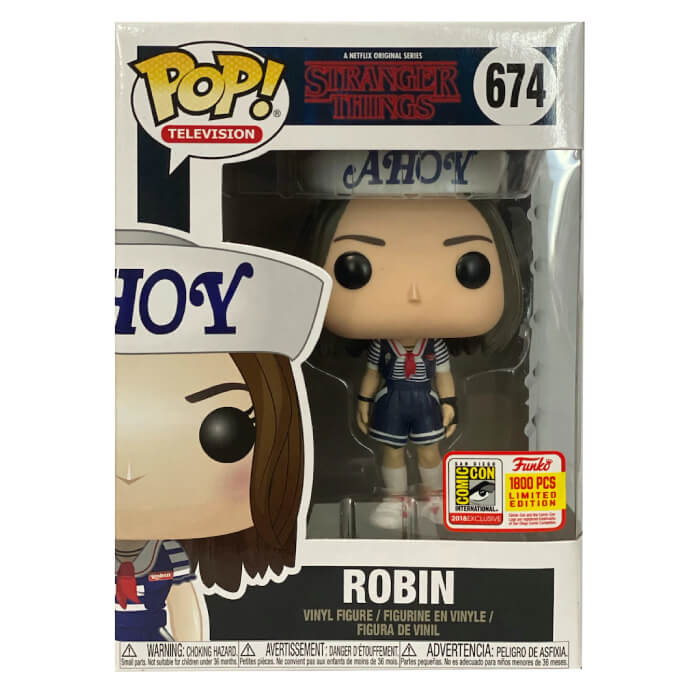 Boneco Stranger Things Funko Pop Robin 674 SDCC