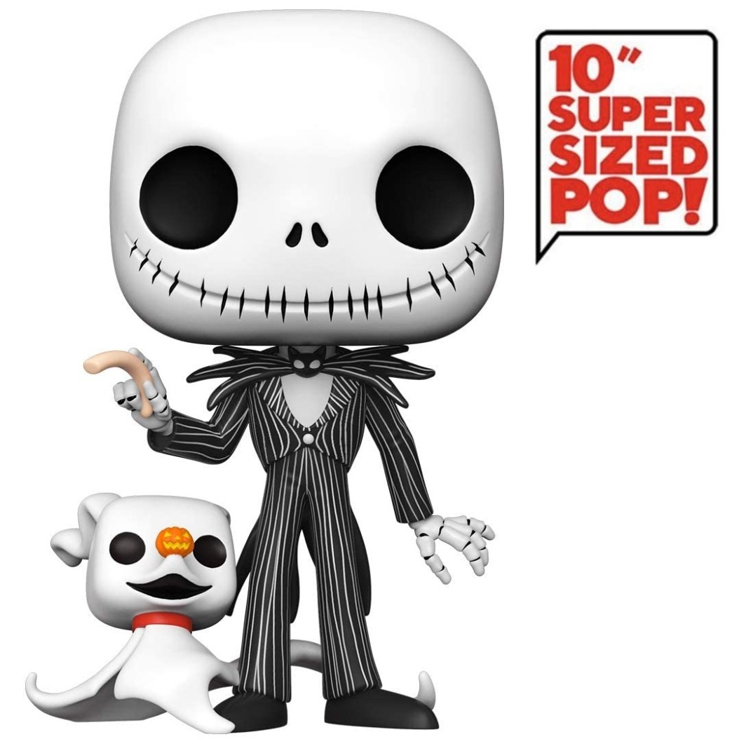 Funko Pop Jack Skellington e Zero 809 Jack Super Sized 10