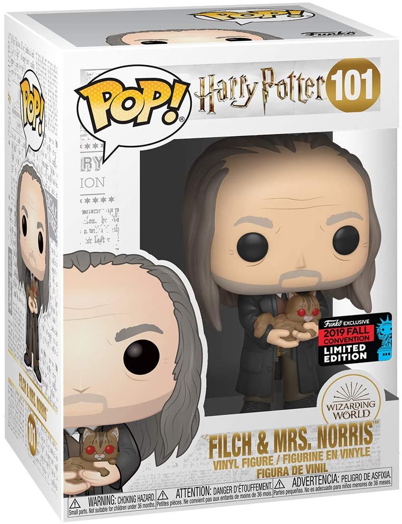 Funko Pop Filch & Mrs. Norris 101 NYCC Harry Potter
